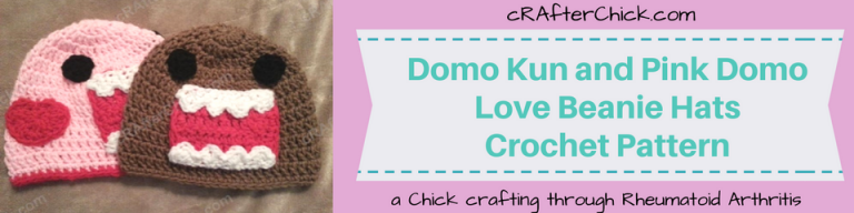 Domo Kun and Pink Domo Love Beanie Hats Crochet Pattern » cRAfterchick ...
