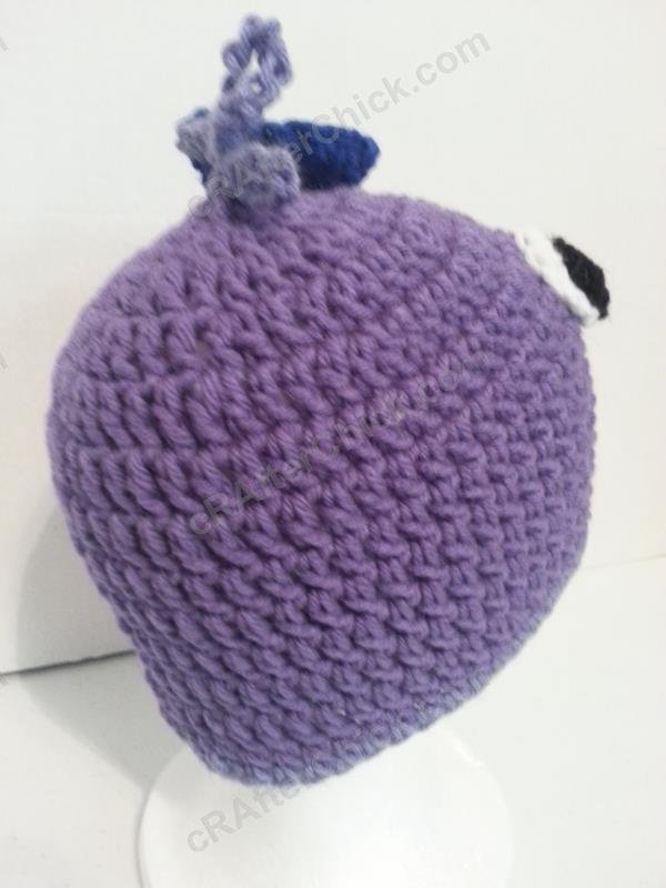Rochelle's Pretty Purple Chick Beanie Hat Crochet Pattern ...