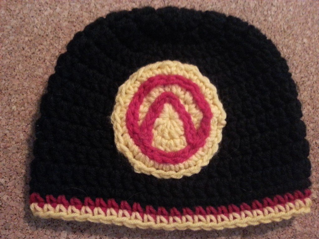 Borderlands Video Game Vault Symbol Appliqued Hat Crochet Pattern ...