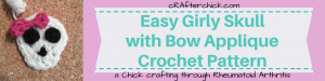 Easy Girly Skull with Bow Applique Crochet Pattern » cRAfterchick ...