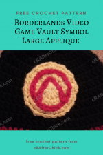 Borderlands Video Game Vault Symbol Large Applique Crochet Pattern ...