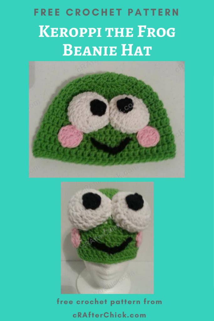 Keroppi the Frog Beanie Hat Crochet Pattern » cRAfterchick - Free ...
