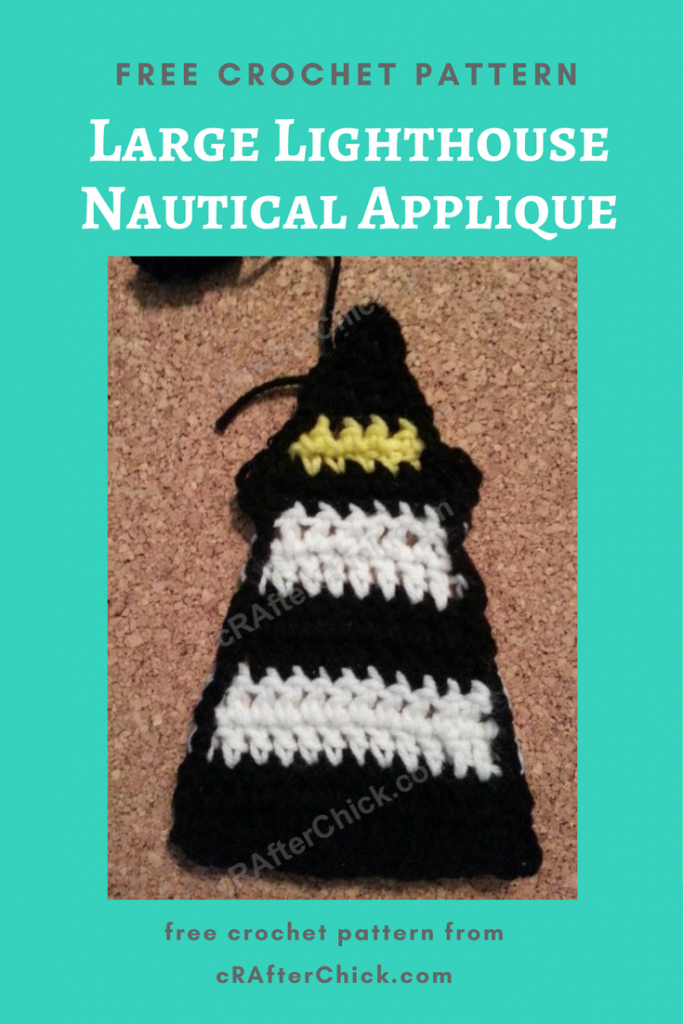 Large Lighthouse Nautical Applique Crochet Pattern – cRAfterchick ...