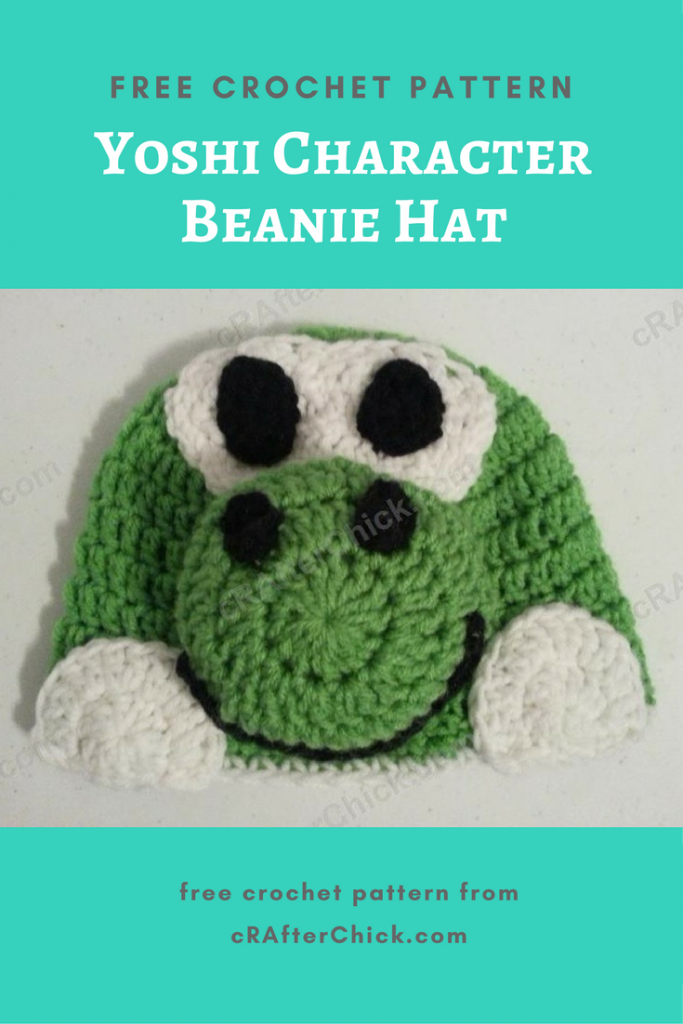 Yoshi Character Beanie Hat Crochet Pattern – cRAfterchick – Free ...